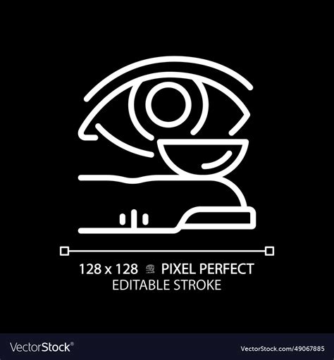 2d Customizable Simple Thin Linear White Contact Vector Image