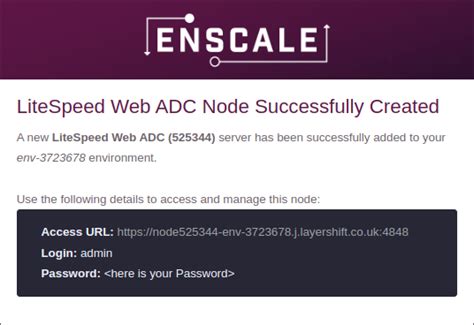 LiteSpeed Web Server On Enscale Layershift KB
