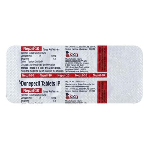 Nepzil 10 Tablet 10s Price Uses Side Effects Netmeds