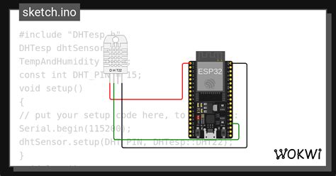 DHT Sensor Wokwi ESP STM Arduino Simulator
