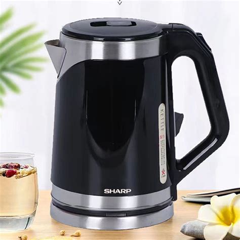 Sharp กานำ้ร้อนไฟฟ้า กาต้มน้ำไฟฟ้า ขนาด 2 0l 304 สแตนเลส ความจุขนาดใหญ่ กาน้ำร้อน กาต้มน้ำไฟฟ้า