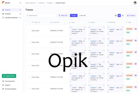 Opik：端到端llm应用监测平台 汇智网