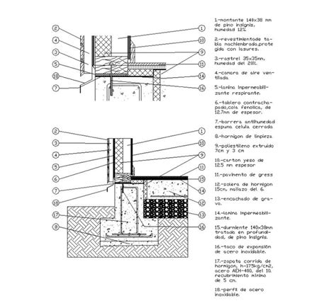 Foundation Structure Cad Construction Block Detail 2d View Layout Dwg File