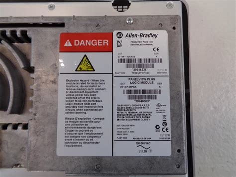 Allen Bradley PanelView Plus Color Touch Display Module P RDT C