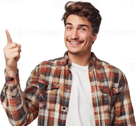Handsome Young Man Pointing Away 46496611 Png