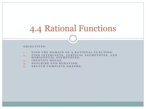 PPT Rational Functions PowerPoint Presentation Free Download ID