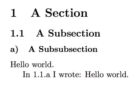 Cross Referencing Subsection With Number Subsubsection With Letter Ref Shows Only The