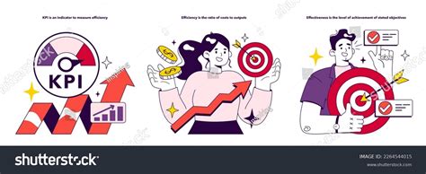 Key Performance Indicators Set Kpi Indicator Stock Vector Royalty Free