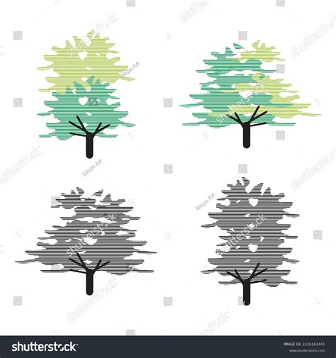 Illustration Tree Shape Design Element Shade Stock Vector Royalty Free 2226162443 Shutterstock