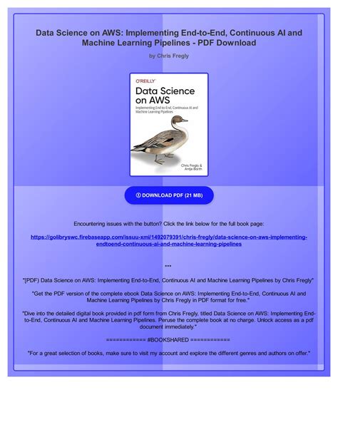 Pdf Data Science On Aws Implementing End To End Continuous Ai And