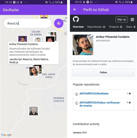 Github Robsonmobiledevradarapc Projeto Feito Com Reactjs React
