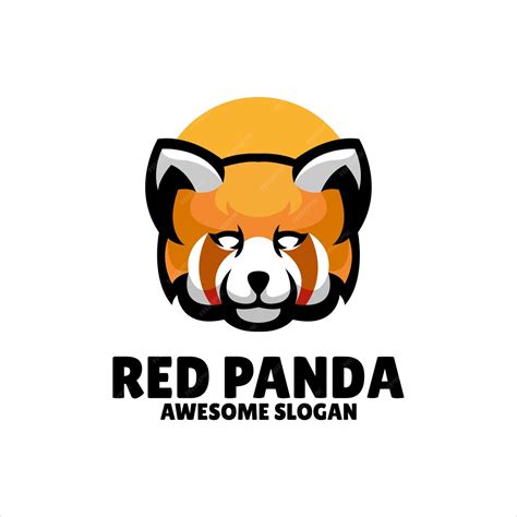 팬더 마스코트 일러스트 로고 디자인 무료 벡터
