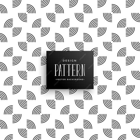 Free Vector Abstract Circular Lines Pattern Design