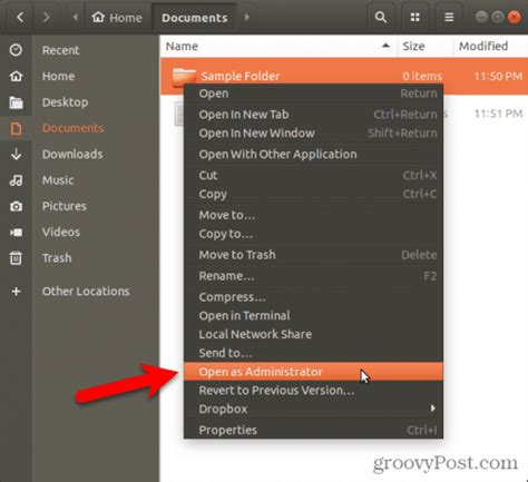 How To Open Files And Folders As Administrator In Nautilus In Ubuntu 1710 And 1804