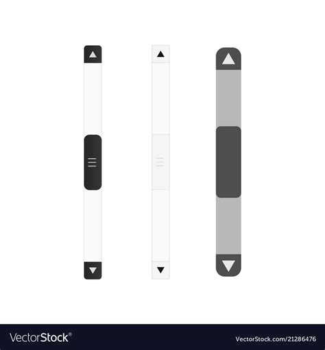 Scroll Bar Icon Royalty Free Vector Image Vectorstock