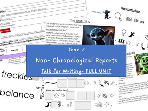 Talk For Writing Non Chronological Report Writing Full Unit