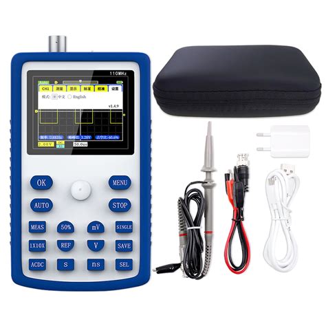 Professional Digital Oscilloscope Portable Storage Oscilloscope Kit 110mhz Bandwidth 500ms S