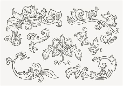 Set Of Vintage Filigree Border Filigree Tattoo Filigree Design