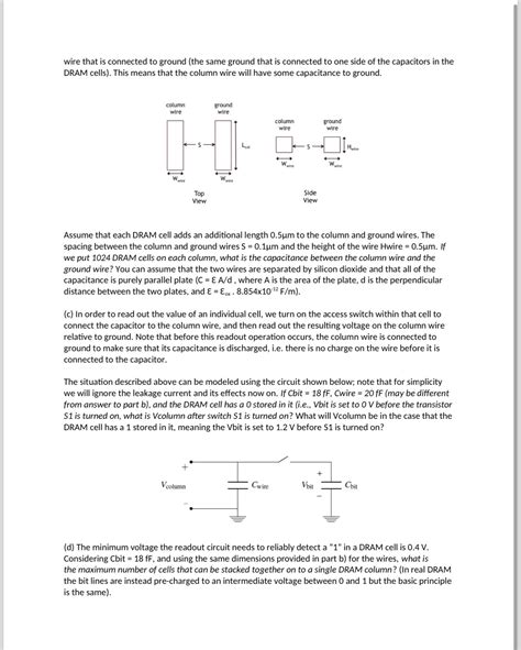Solved Exercise Dynamic Random Access Memory Dram