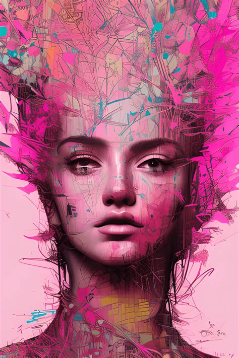 Pink Centered Symmetrical Key Visual Intricate Graphic · Creative Fabrica