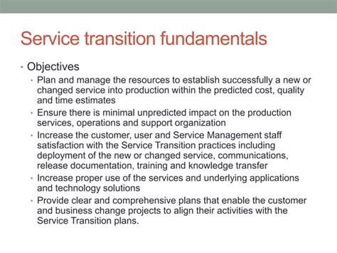 Itil Service Transition Pptx