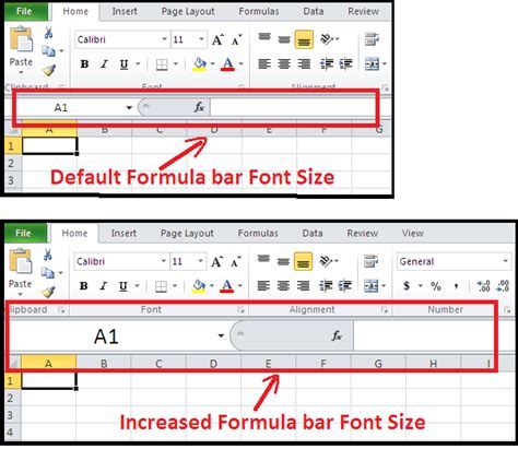 Change Formula Bar Font Size In Excel Easily