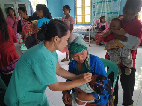 မိုင်းခတ်မြို့တွင် မွေးကင်းစမှ အသက် ၂ နှစ်အောက်ကလေးနှင့် ကိုယ်ဝန်ဆောင