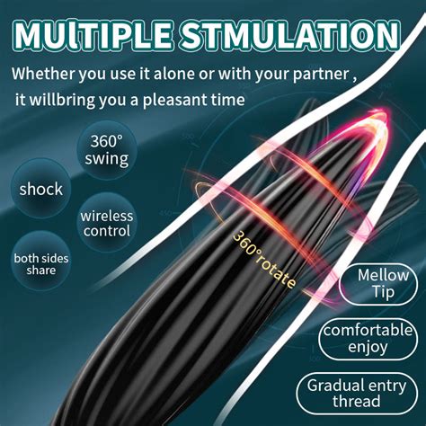 360° rotate electric anal plug prostate massager sex toys for couple