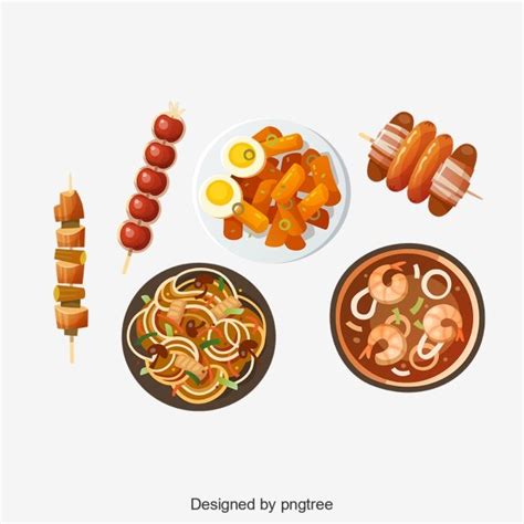 만화 전통 간단한 음식 벡터 음식 클립 아트 만화 만화 벡터 Png 일러스트 및 벡터 에 대한 무료 다운로드 Pngtree Food Png Easy