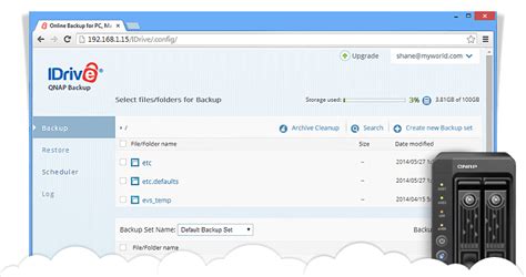 QNAP Backup To IDrive Cloud