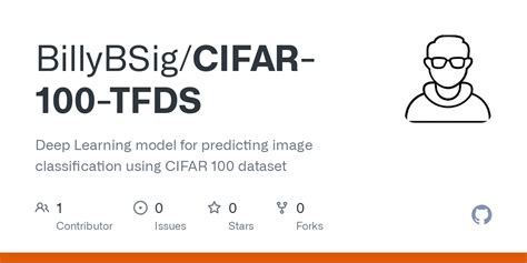 Github Billybsig Cifar Tfds Deep Learning Model For Predicting