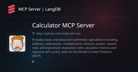 Calculator Mcp Server Langdb