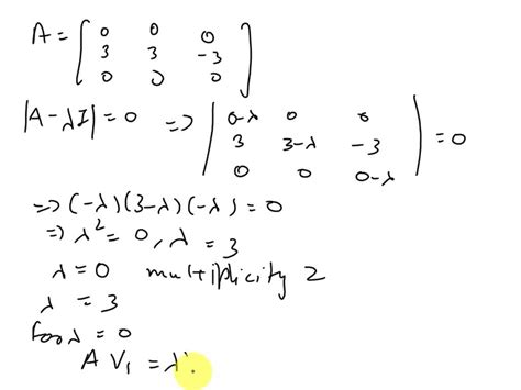 Solved Text Hw8 11 Eigenanalysis Of A 3x3 Matrix Consider A 3x3
