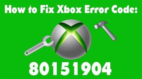 Cool How To Deal With Xbox Error Code 80151904 Complete Guideline Check More At