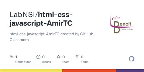 GitHub LabNSI Html Css Javascript AmirTC Html Css Javascript AmirTC