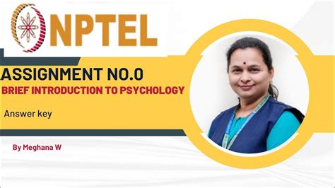 Nptel Brief Introduction To Psychology Assignment 0 With Solution