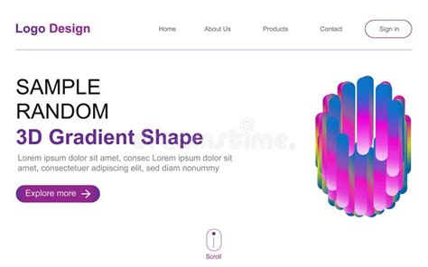 Webpage With Random Effects And Shapes Stock Vector Illustration Of Text Advertising 273579003