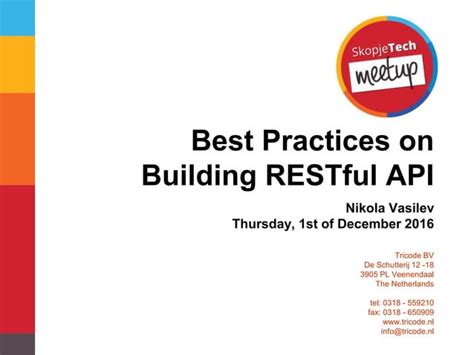 Restful Api Best Practices Ppt
