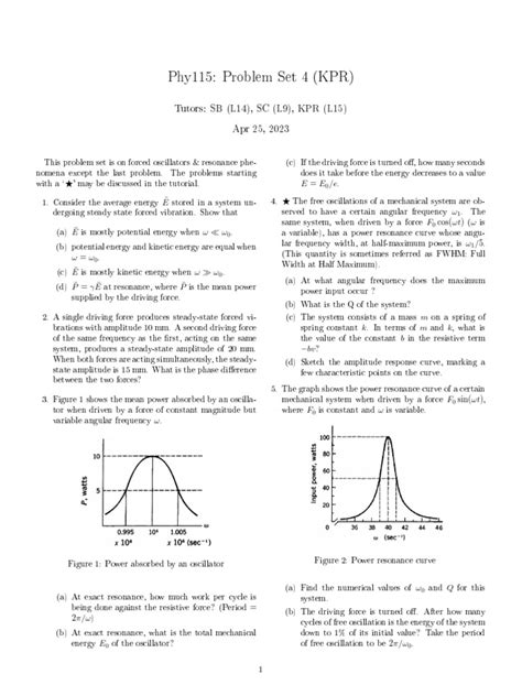problem set 4 pdf resonance oscillation