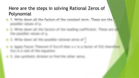 SOLUTION Rational Zero Theorem Studypool