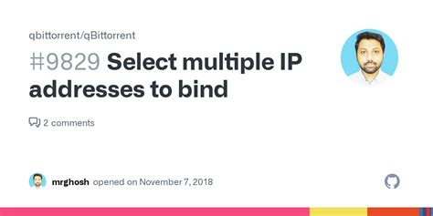 Select Multiple IP Addresses To Bind Issue 9829 Qbittorrent