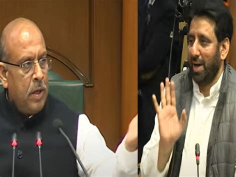 Speaker Vijender Gupta Dictates Rule Book To Amanatullah Khan On 21 Aap