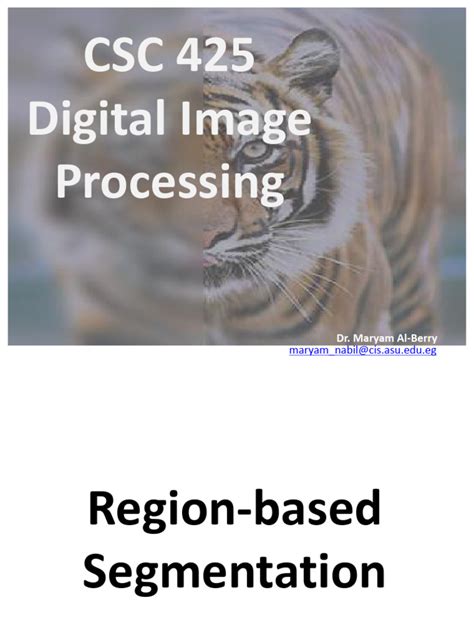 Ip22 Lecture 6 Segmentation Ii Morphology Pdf Image