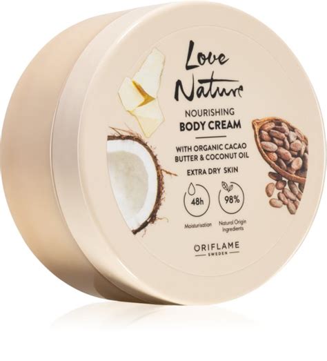 Oriflame Love Nature Cacao Butter And Coconut Oil Crème Pour Le Corps