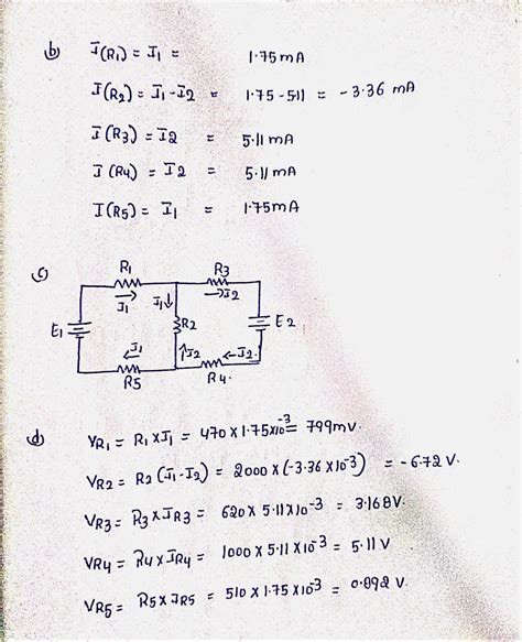 Solved Mesh Loop Circuit Analysis I Am Struggling With The Formulas And Course Hero