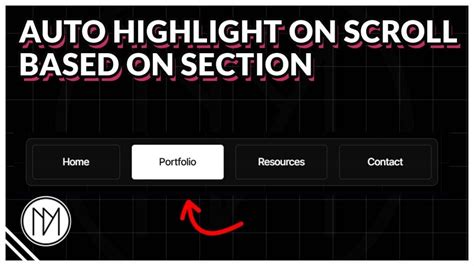 Auto Highlight Menu On Section Scroll Elementor And Gsap Tutorial Dmmotionarts