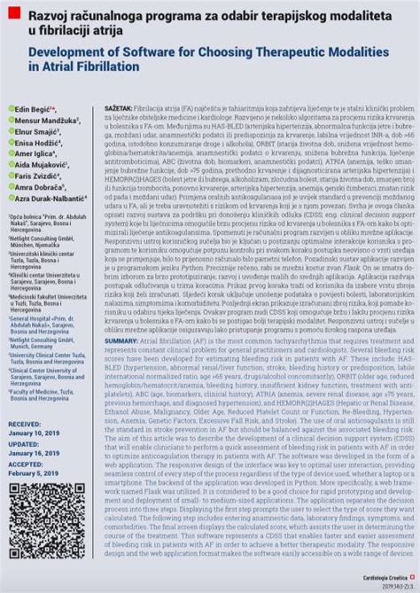 Software Atrialfibrillation Edin Begic