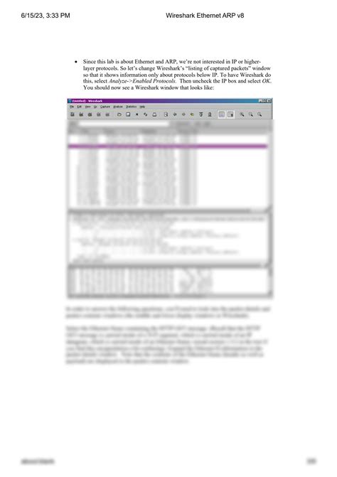 SOLUTION Wireshark Ethernet Arp V Studypool