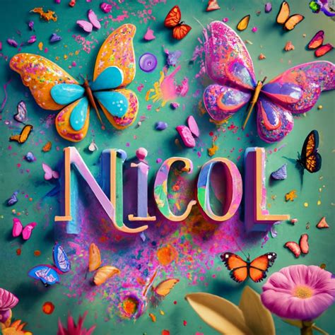 Nicol Surrounded By Butterflies And Flowers Feliz Cumpleaños Sobrina