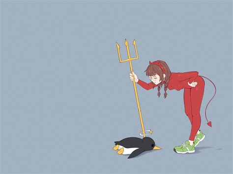 Rida Tux And Bsd Daemon Linux And 1 More Drawn By Vibrantrida